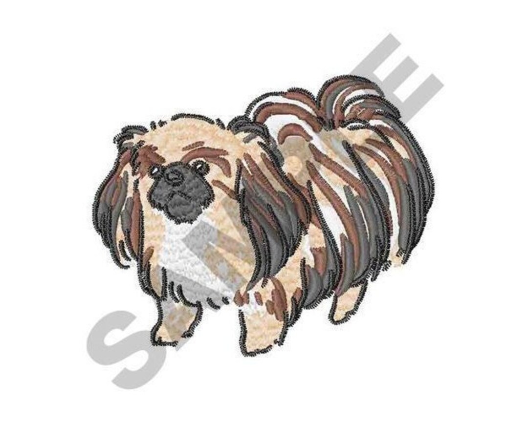 Pekingese Dog - Machine Embroidery Design - Etsy