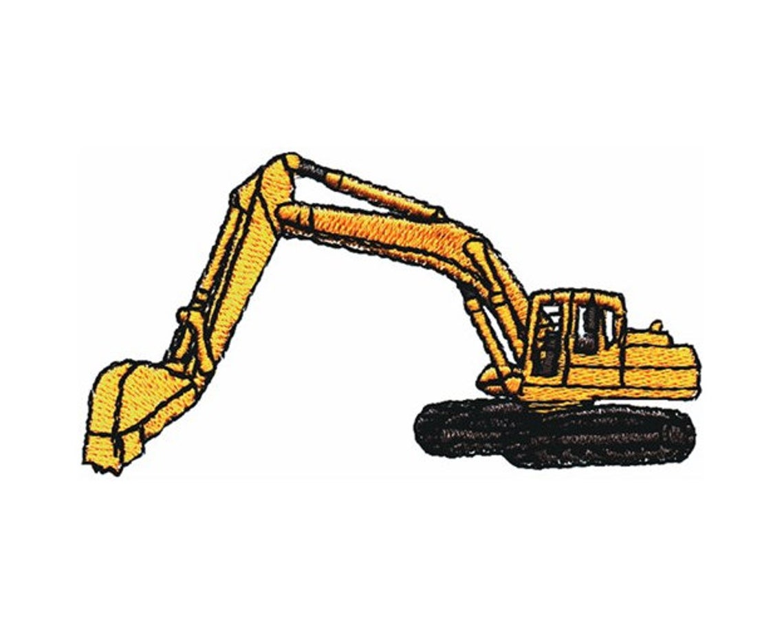 Excavator - Machine Embroidery Design - Etsy