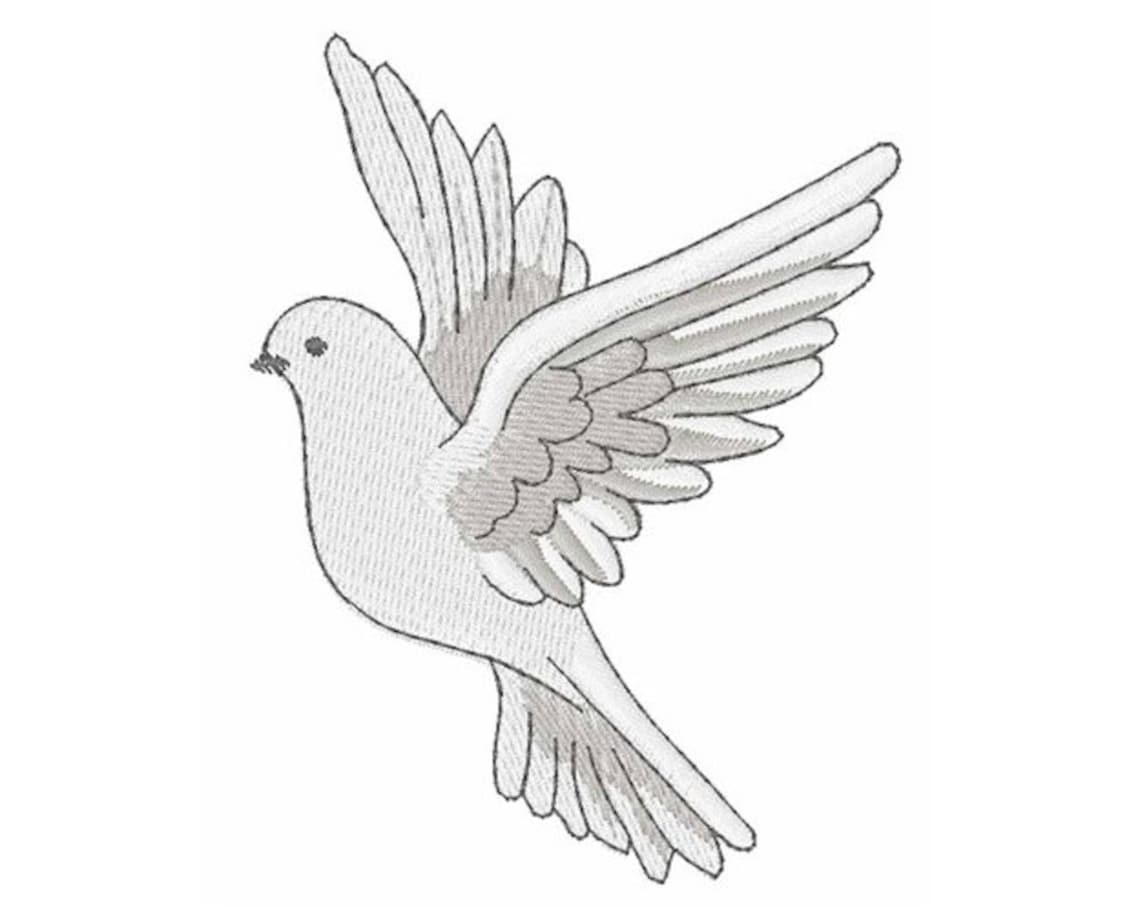 Dove Machine Embroidery Design - Etsy