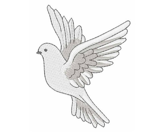 Dove Machine Embroidery Design - Etsy