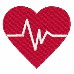 Heartbeat - Machine Embroidery Design - Etsy