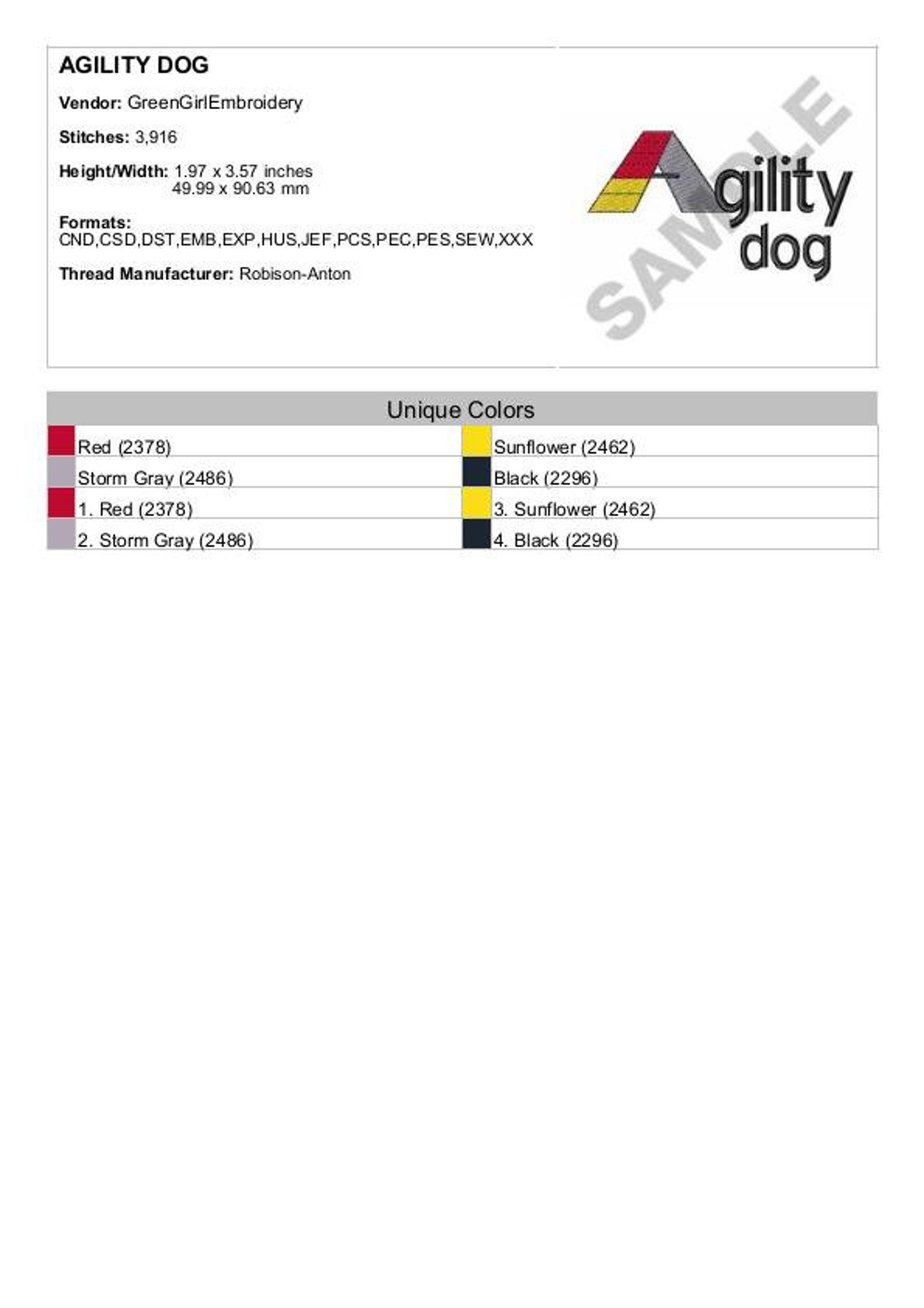 Agility Dog - Machine Embroidery Design - Etsy