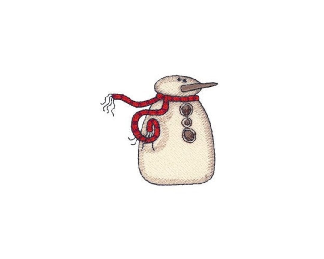 Snowman - Machine Embroidery Design - Etsy