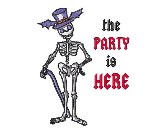 The Party is Here Machine Embroidery Design - Etsy