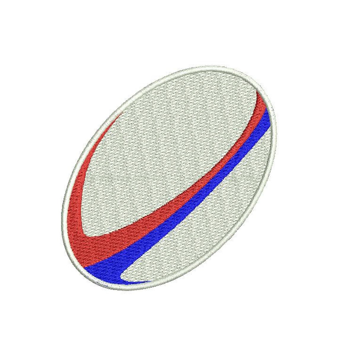 Large Rugby Ball- Machine Embroidery Design - Etsy