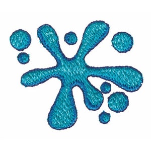 Water Spill Machine Embroidery Design - Etsy