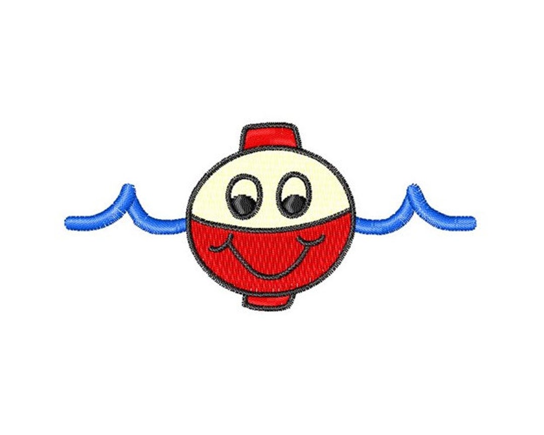 Happy Face Bobber - Machine Embroidery Design - Etsy