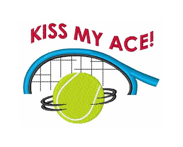 Kiss My Ace Machine Embroidery Design - Etsy