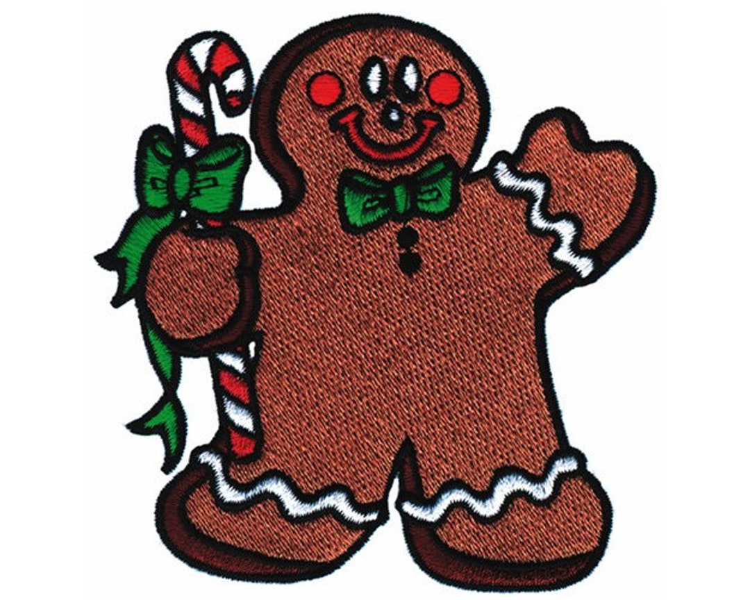 Gingerbread Man Machine Embroidery Design - Etsy