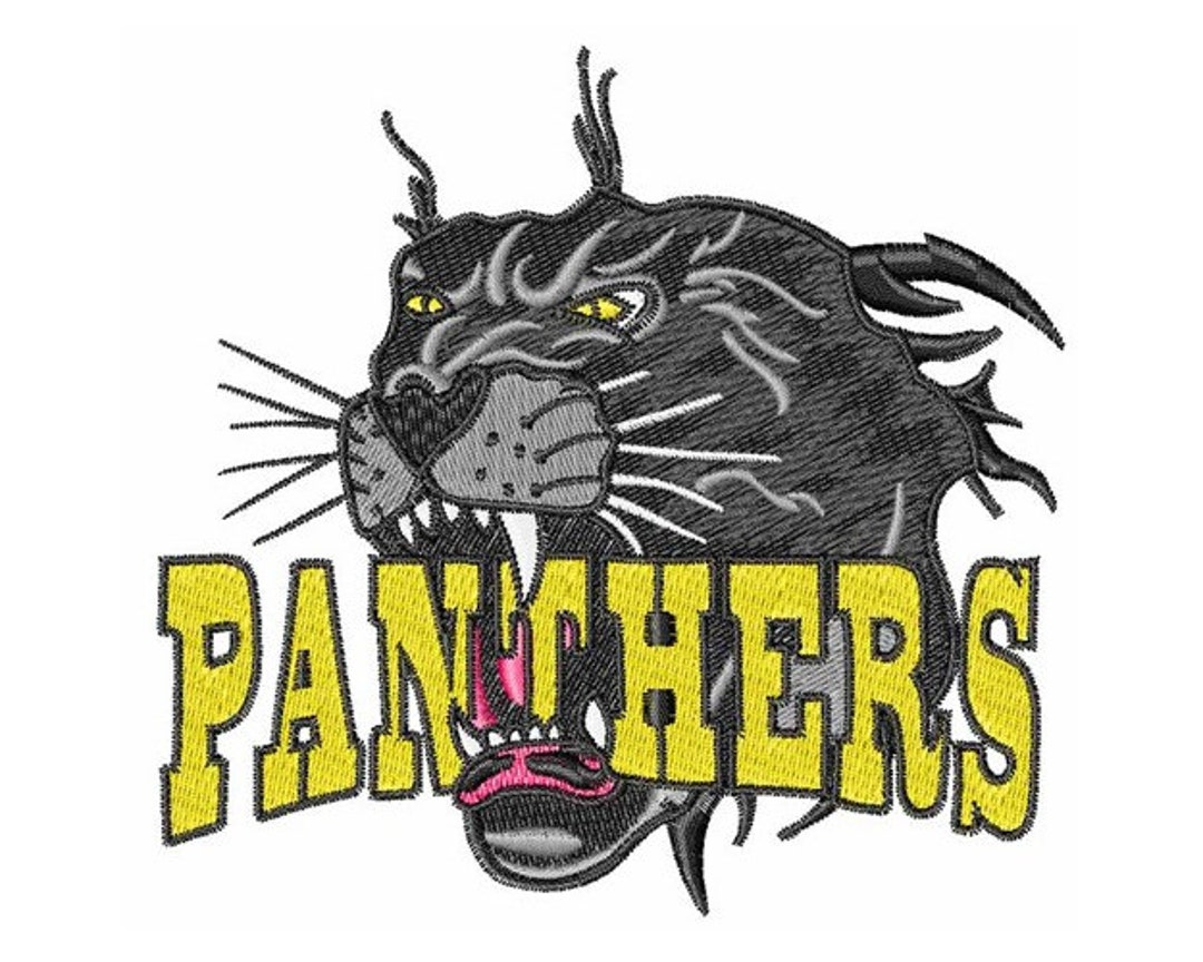 Panthers Mascot - Machine Embroidery Design - Etsy