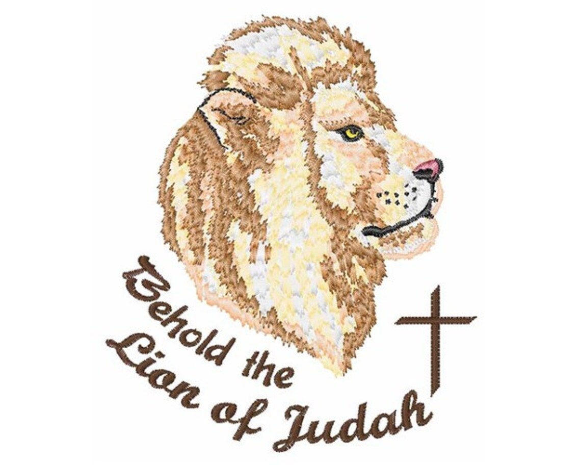 The Lion of Judah - Machine Embroidery Design - Etsy