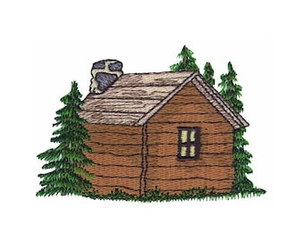 I Love My Log Cabin Machine Embroidery Design - Etsy
