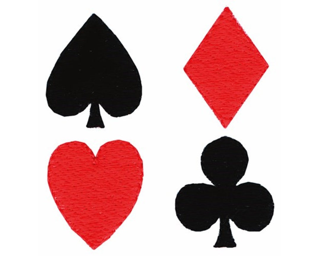 Playing Card Montage Machine Embroidery Design - Etsy