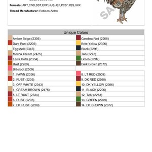 Light Brahmas - Machine Embroidery Design - Etsy