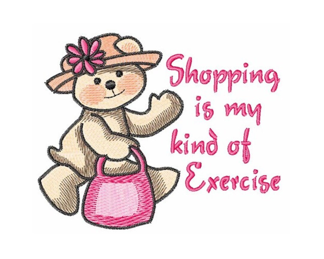My Kind of Exercise - Machine Embroidery Design - Etsy