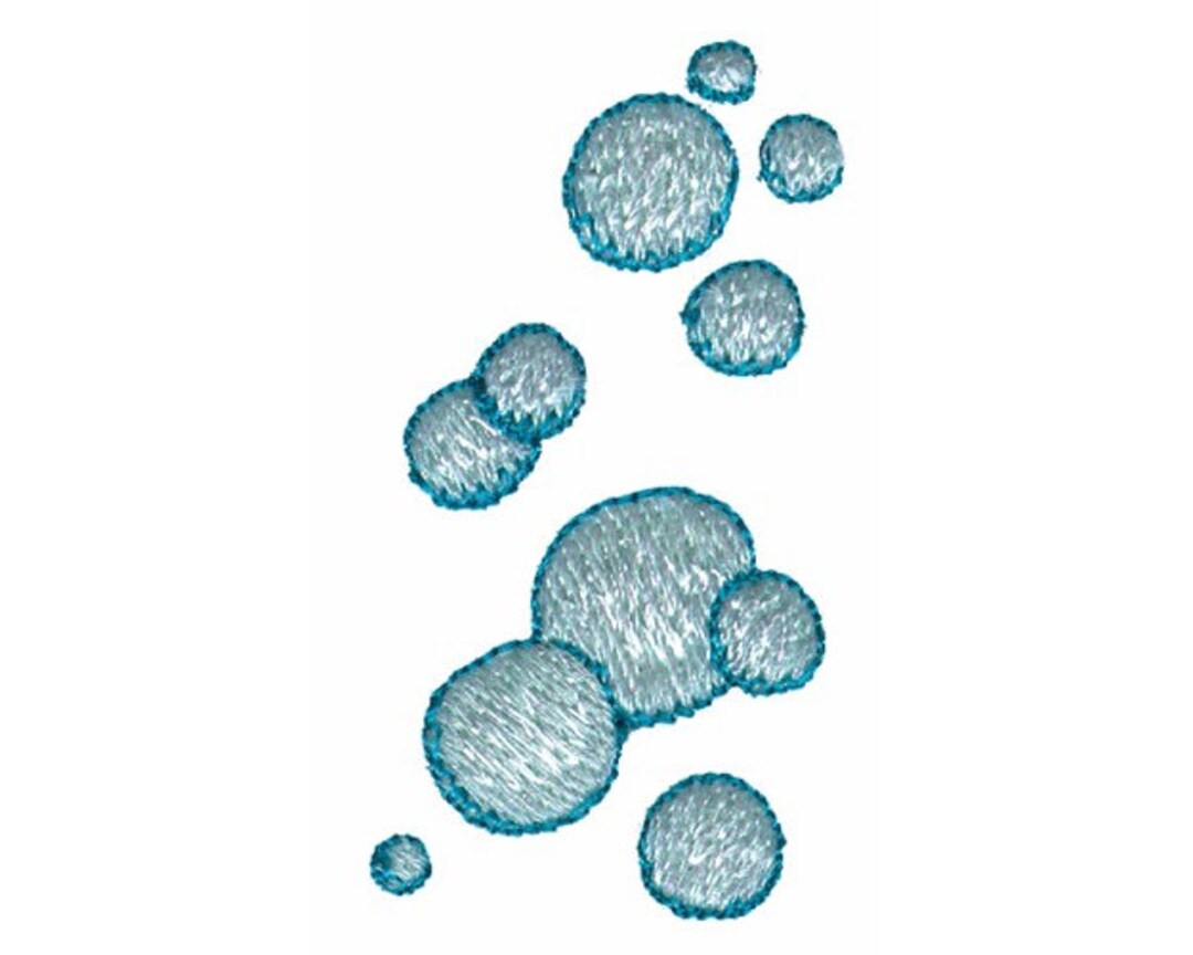 Bubbles Machine Embroidery Design - Etsy