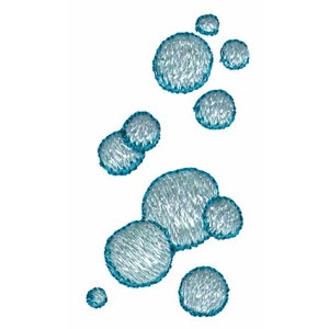 Bubbles Machine Embroidery Design - Etsy