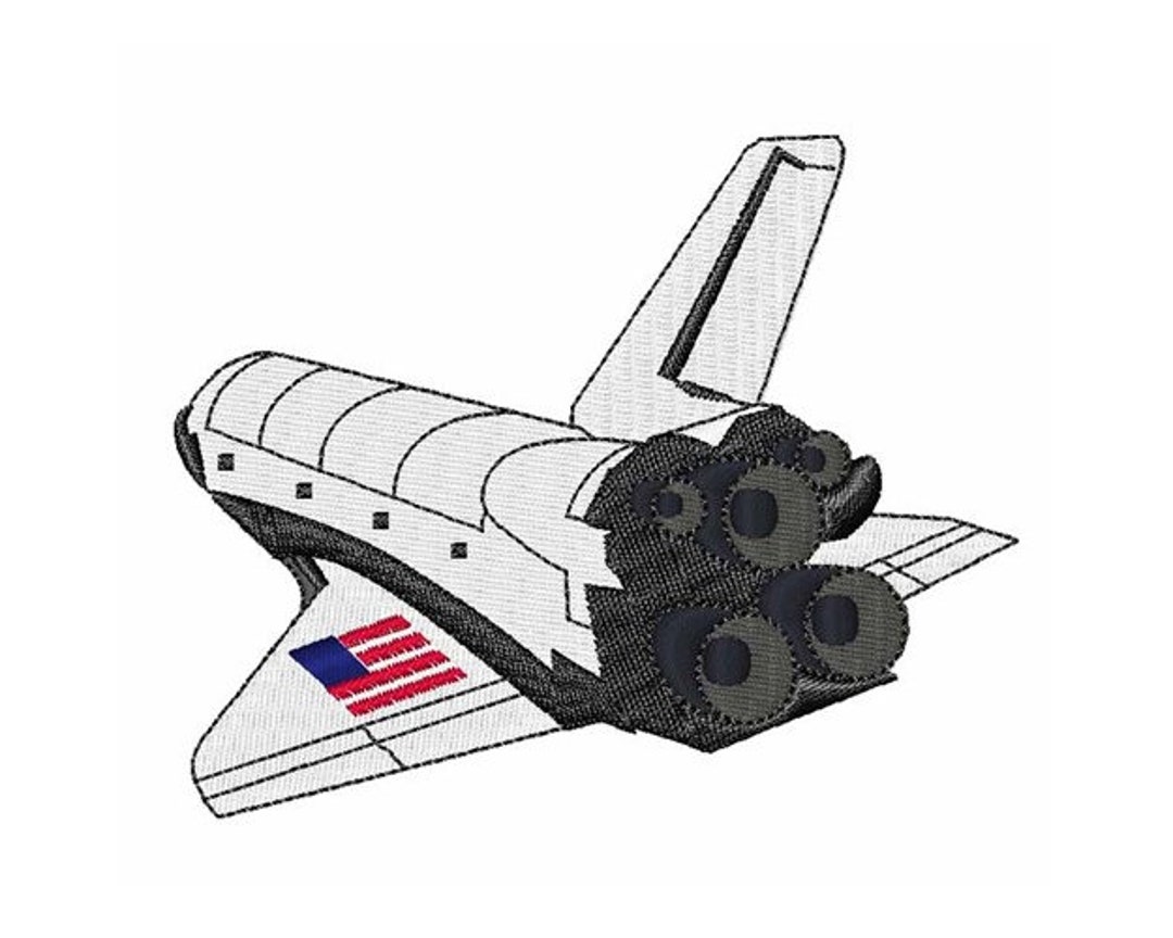 Space Shuttle - Machine Embroidery Design - Etsy