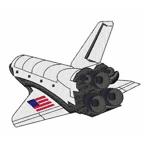 Space Shuttle - Machine Embroidery Design - Etsy