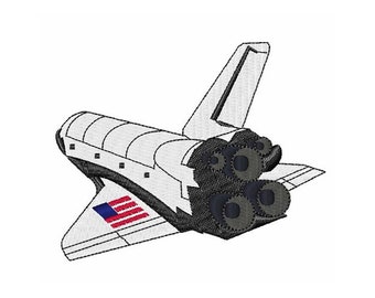Space Shuttle - Machine Embroidery Design - Etsy