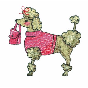 Poodle Purse Machine Embroidery Design - Etsy