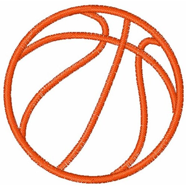 Basketball Embroidery Design - Etsy
