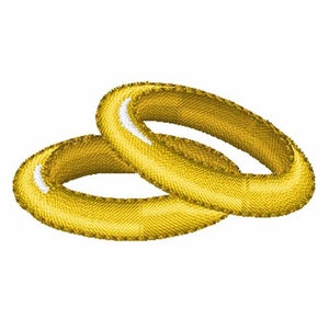 Wedding Rings Machine Embroidery Design - Etsy