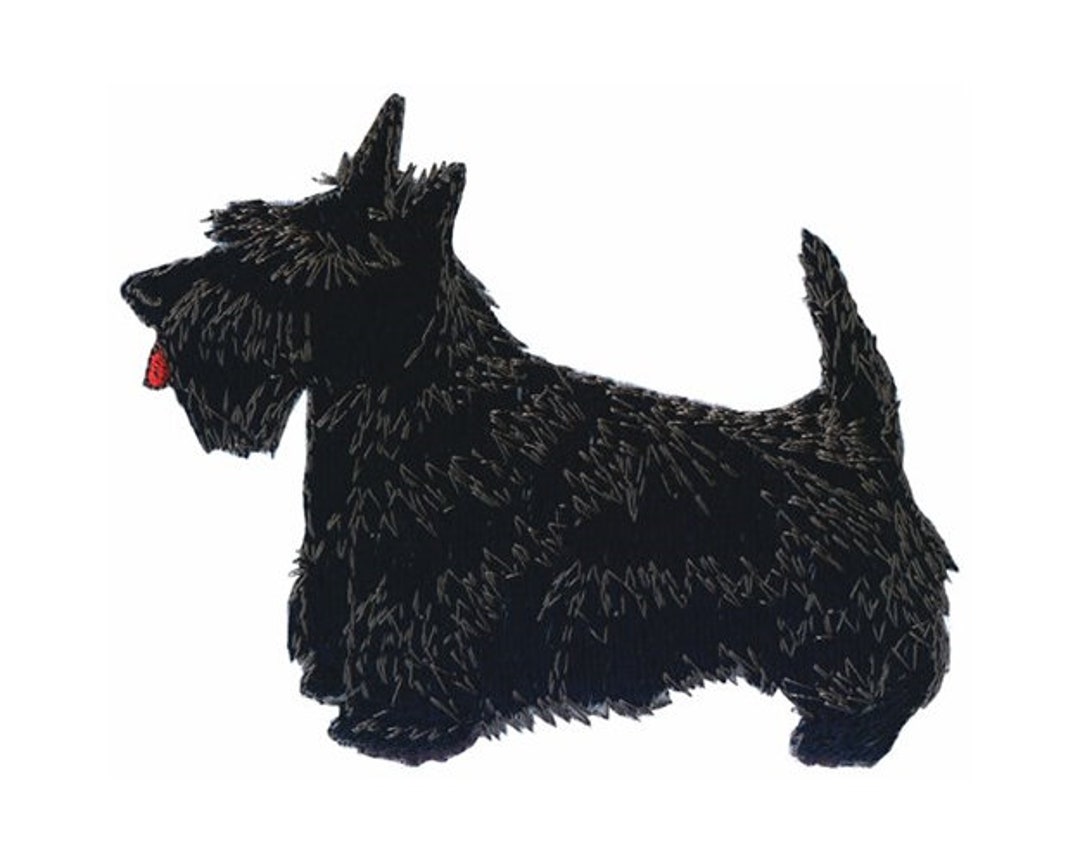 Scottish Terrier - Machine Embroidery Design - Etsy