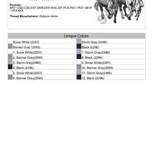 Wild Horses - Machine Embroidery Design - Etsy