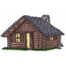 Log Cabin - Machine Embroidery Design - Etsy