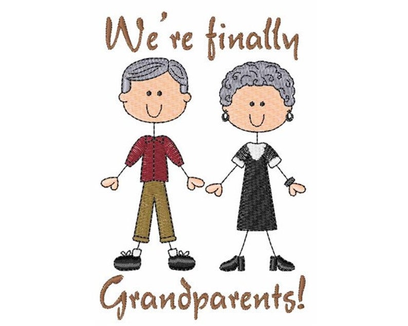 Were Finally Grandparents Machine Embroidery Design - Etsy