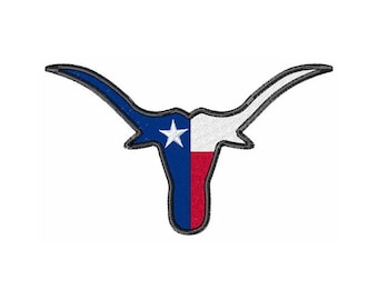 Longhorn Machine Embroidery Design - Etsy