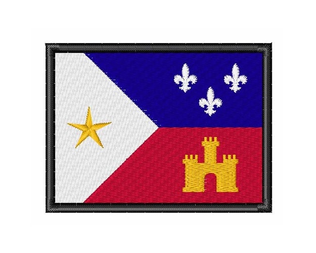 Flag of Acadiana Machine Embroidery Design - Etsy