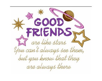 Friends 2 Machine Embroidery Design - Etsy