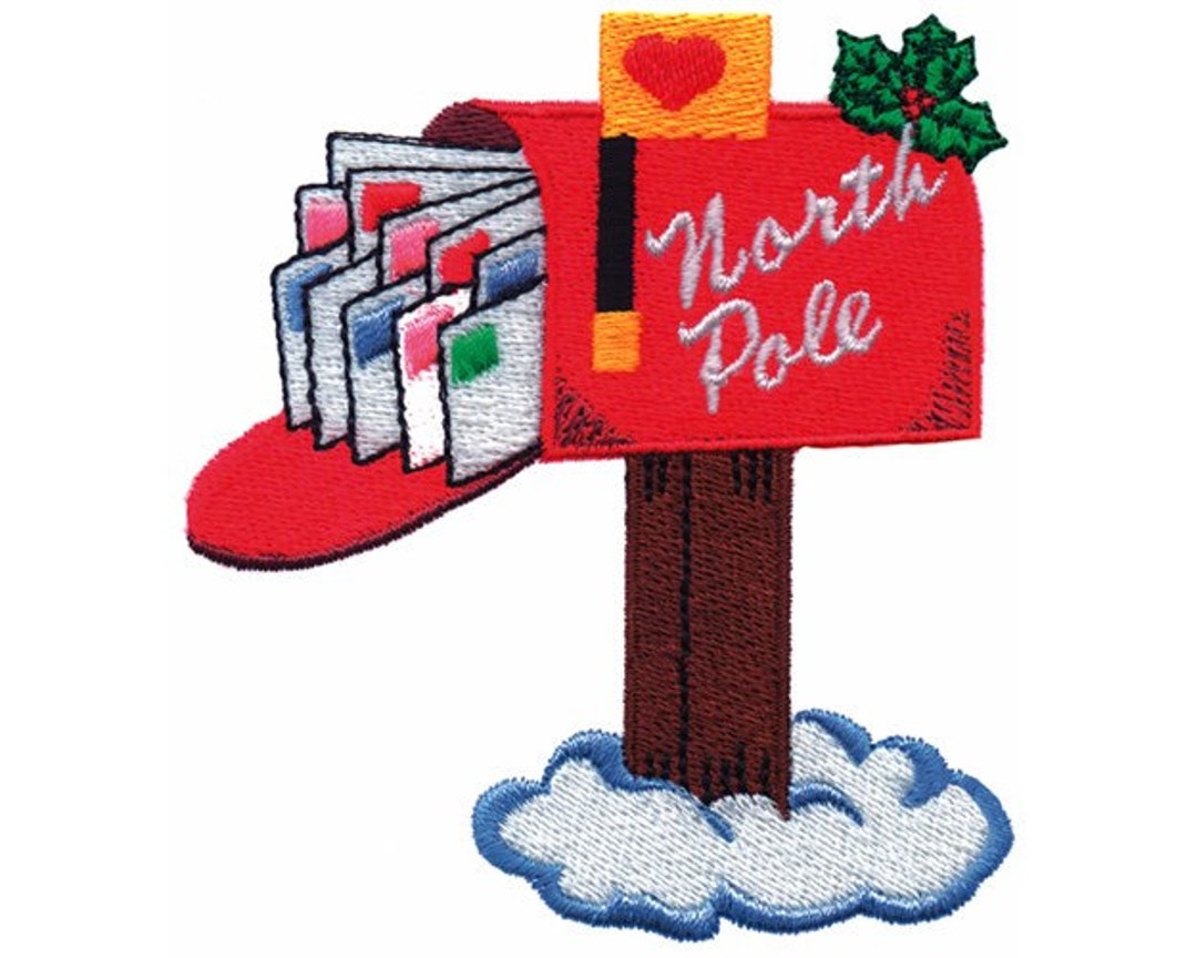 Santas Mailbox Machine Embroidery Design - Etsy