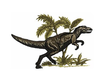 Raptor Machine Embroidery Design. Velociraptor Dinosaur - Etsy