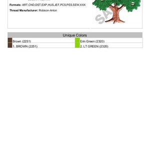 Oak Tree - Machine Embroidery Design - Etsy