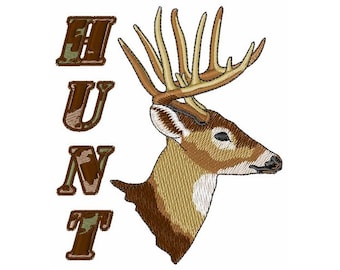 Deer Buck Wild Machine Embroidery Design - Etsy