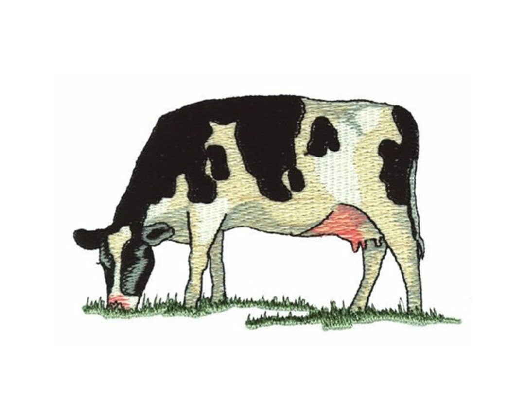 Cow - Machine Embroidery Design - Etsy