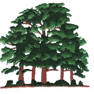 Grove of Trees - Machine Embroidery Design - Etsy