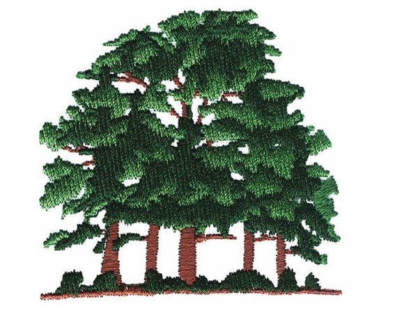 Grove of Trees Machine Embroidery Design - Etsy