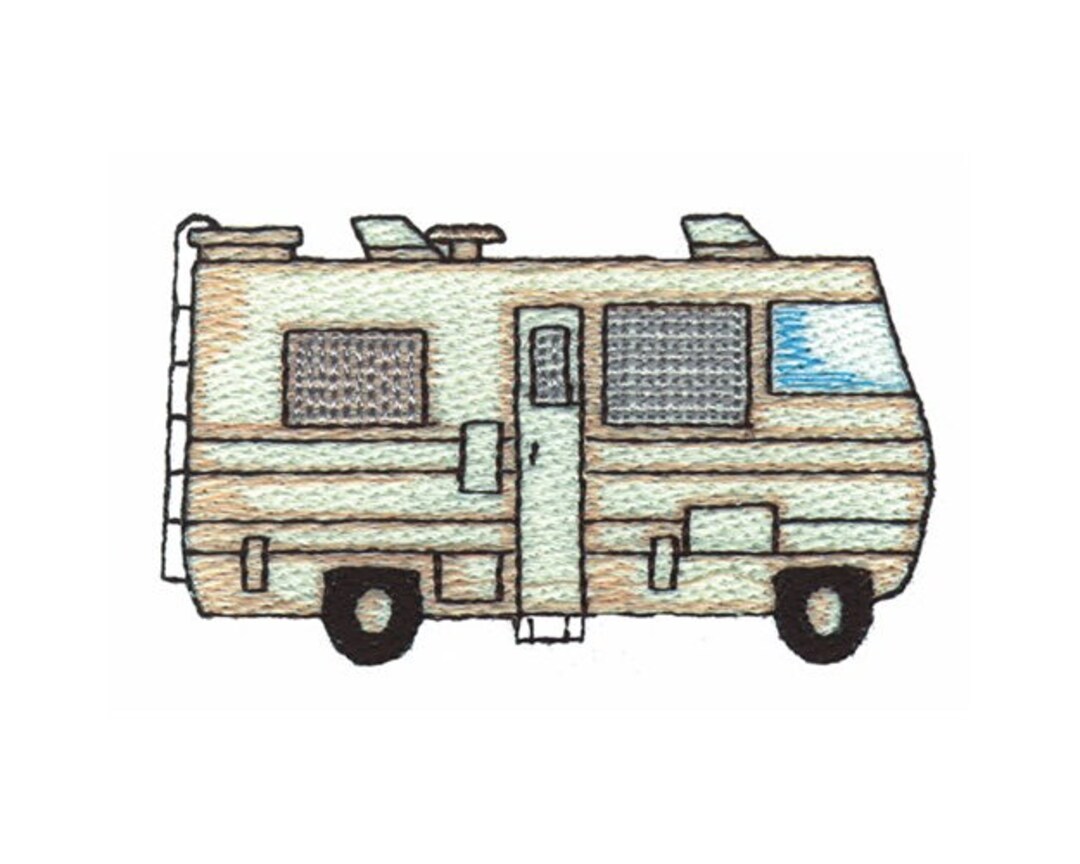 R.V. - Machine Embroidery Design - Etsy