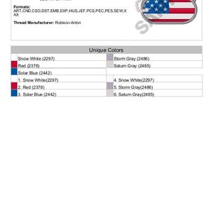 American Flag Dog Tags - Machine Embroidery Design - Etsy