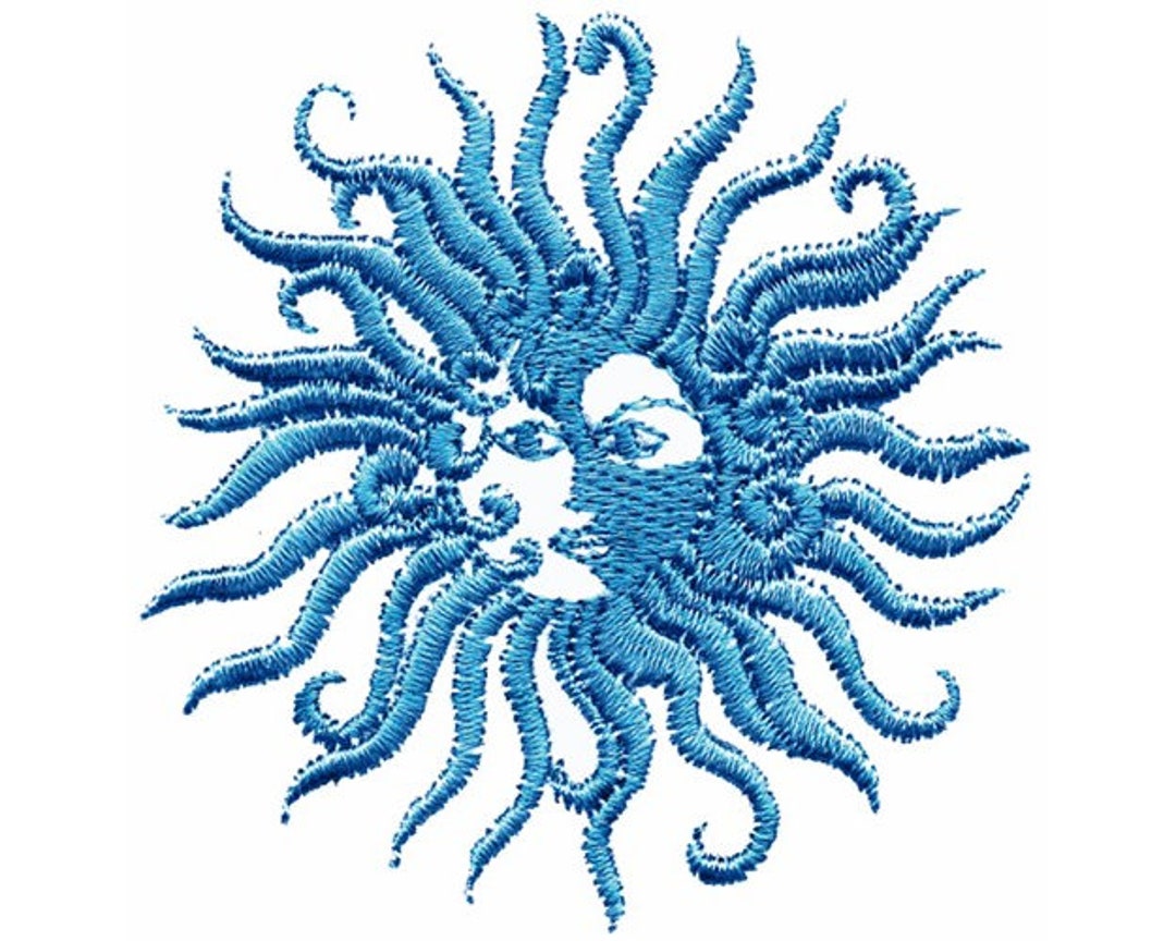 Sun Machine Embroidery Design - Etsy