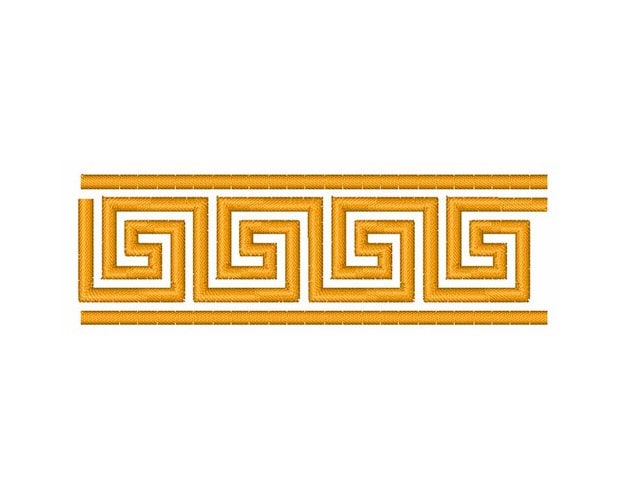 Gold Versace Logo Border
