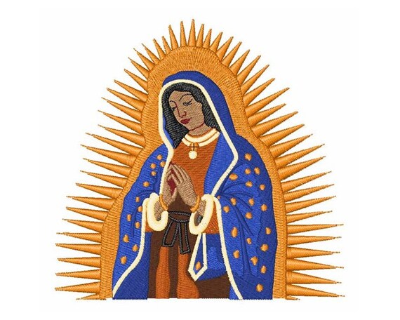 Virgin Guadalupe Machine Embroidery Design - Etsy