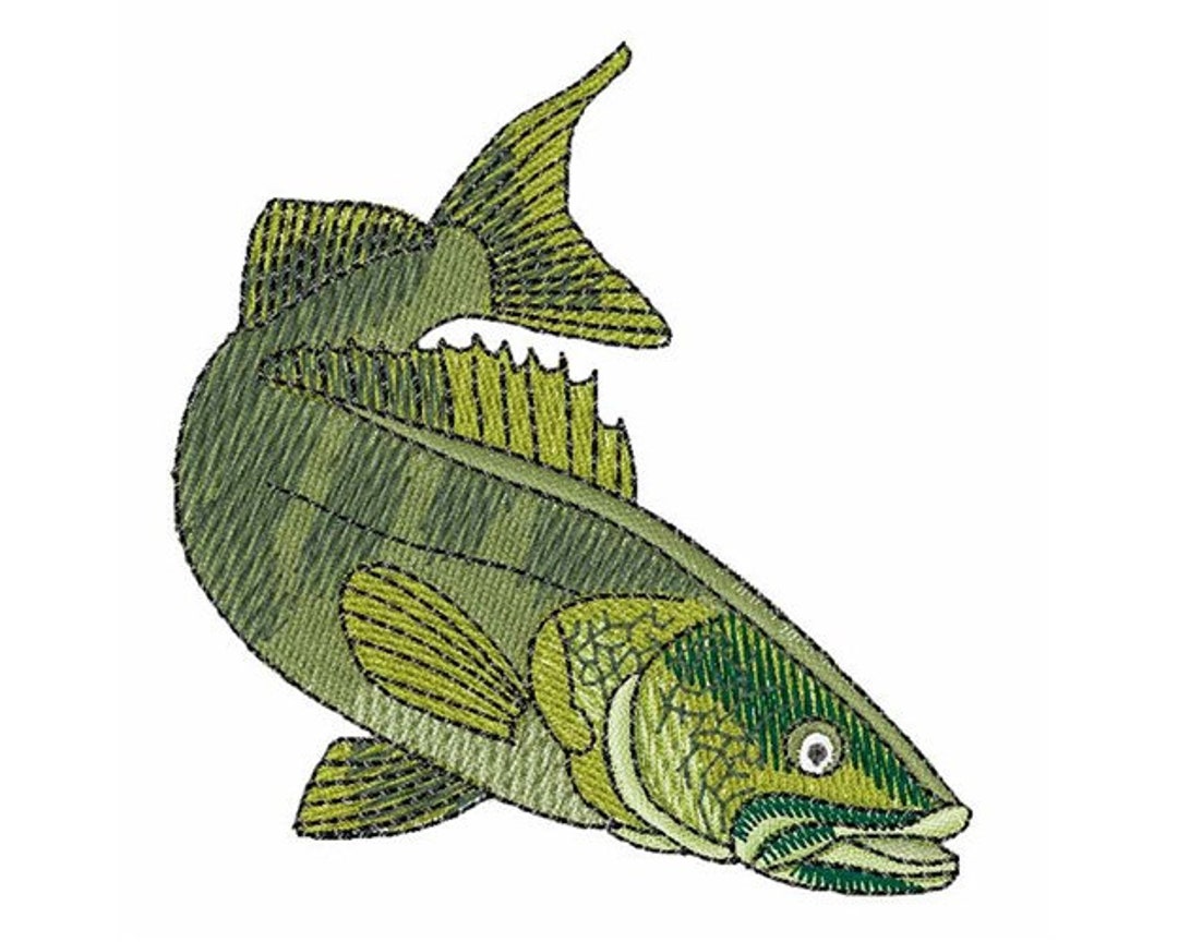 Walleye - Machine Embroidery Design - Etsy