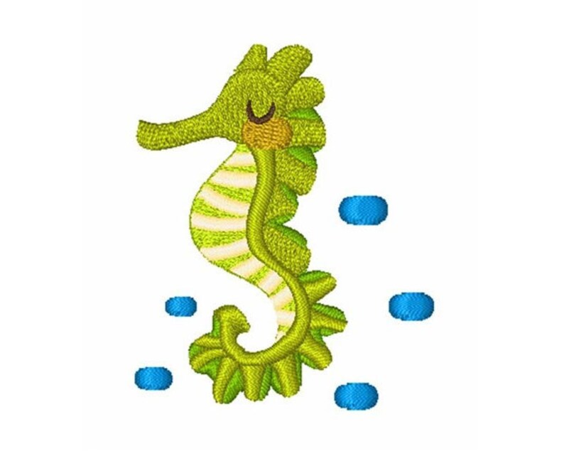 Seahorse Machine Embroidery Design - Etsy