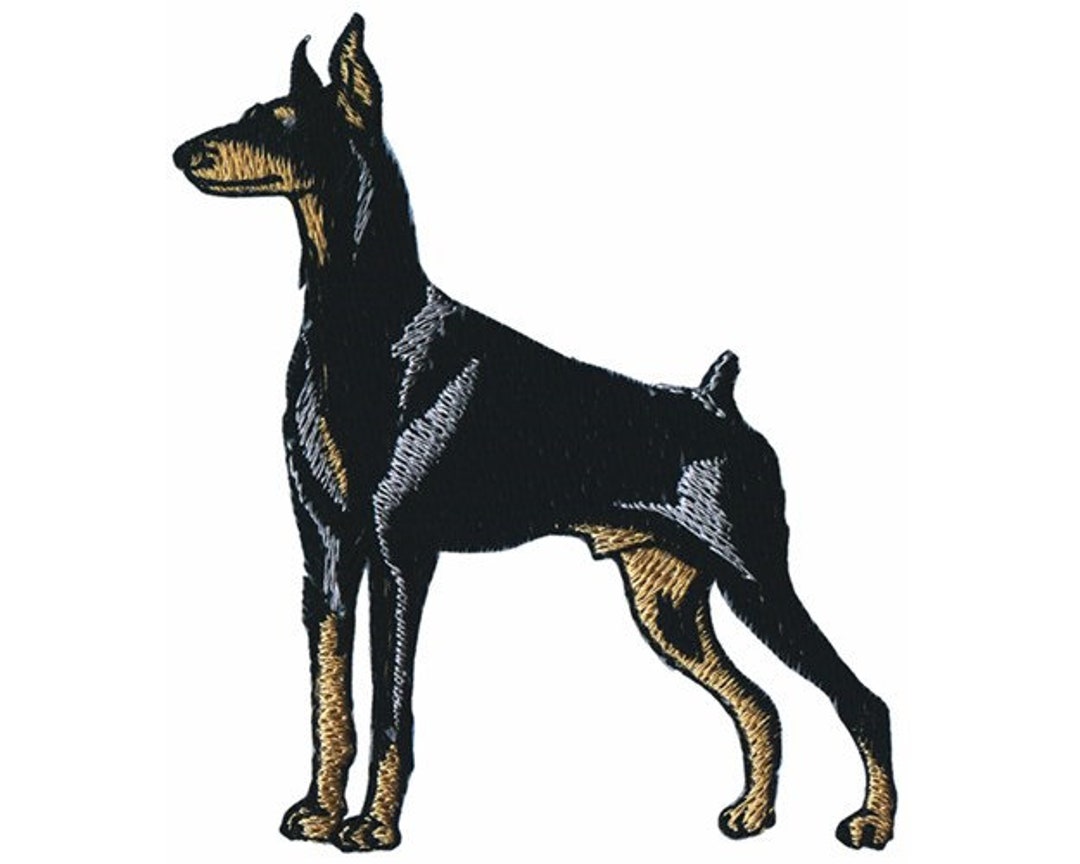 Doberman Pinscher Machine Embroidery Design - Etsy