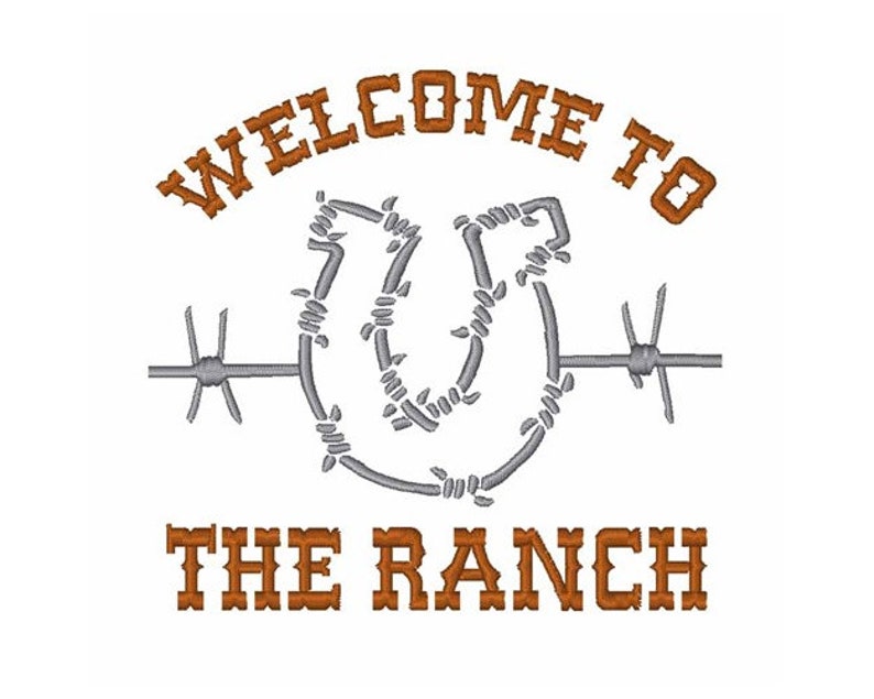 Welcome to the Ranch Machine Embroidery Design - Etsy